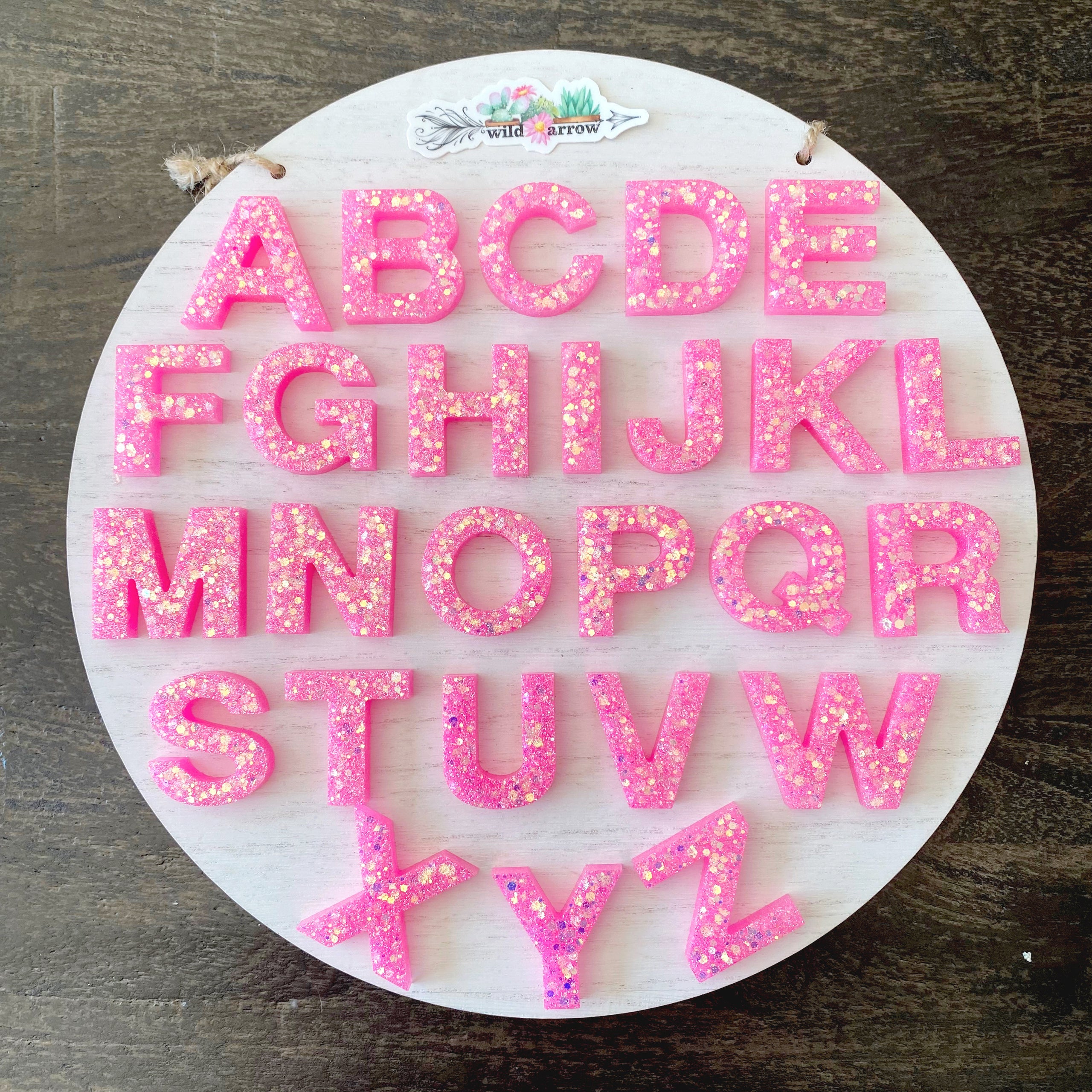 Custom Resin Alphabet & Number Set | Wild Arrow